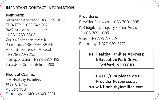 Eligibility Verification | New Hampshire Healthy Families