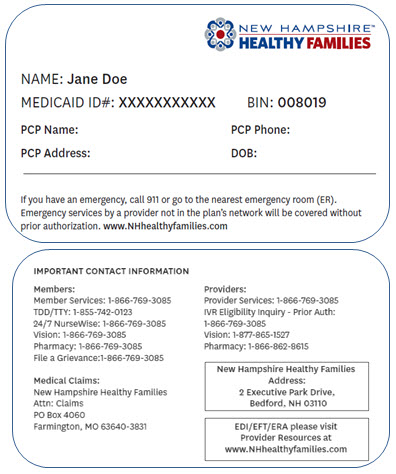 Eligibility Verification | New Hampshire Healthy Families